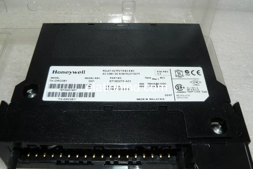 Honeywell C200 DCS TK-ORC081 A-B RELAY OUTPUT MODULE, 8 CHANNEL, CC ...