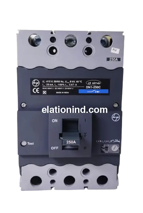 L&T CM90642OOPO 250A 4Pole 25kA MCCB TM Release Type: DN1-250C 415V ...