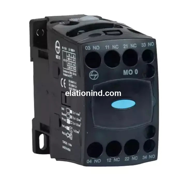 L&T CS900474OOO 4A Auxiliary Contactor Coil: 24V DC Aux. Contact: 2NO ...